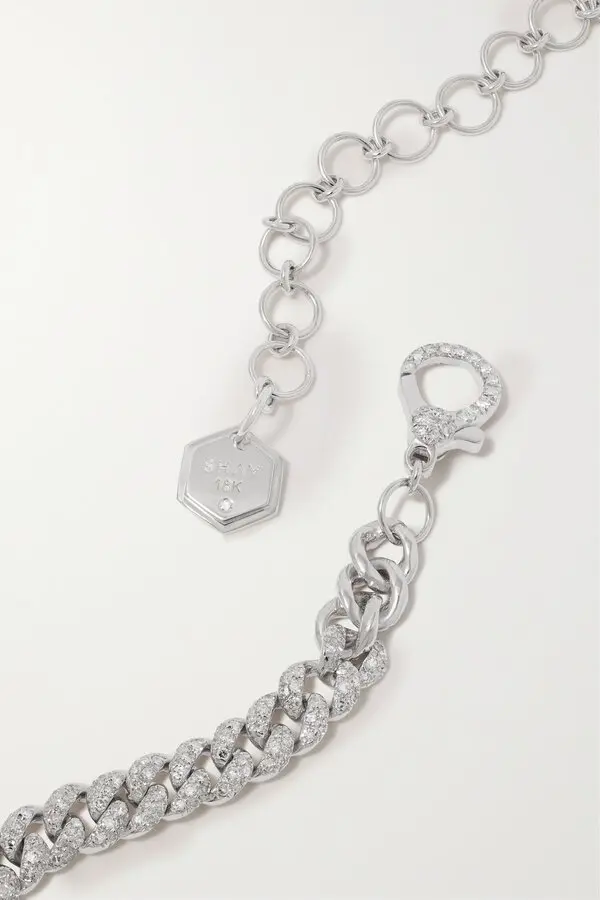 Shay Mini Diamond Choker In 18-karat