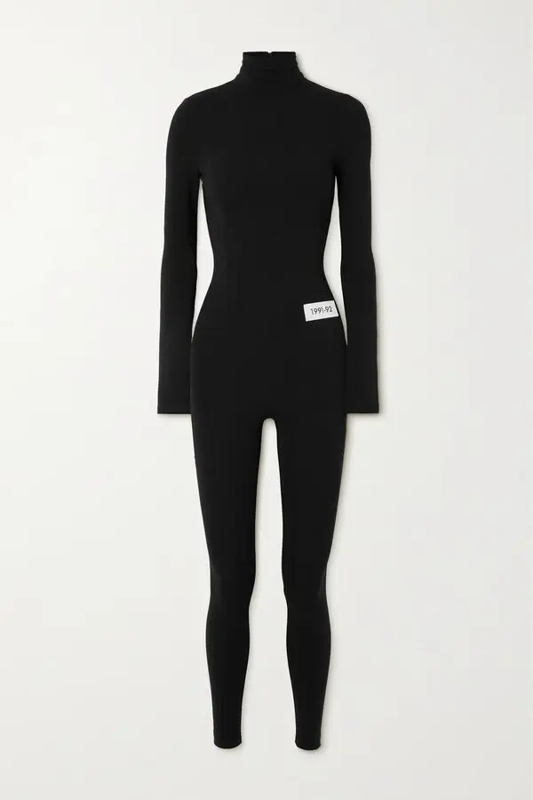 Dolce & Gabbana Stretch-jersey Turtleneck Jumpsuit - Black
