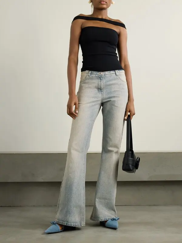 COURREGES Mid-rise Bootcut Jeans