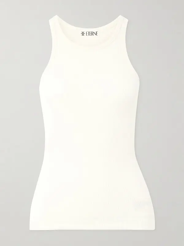 Eterne Ribbed Stretch-jersey Tank