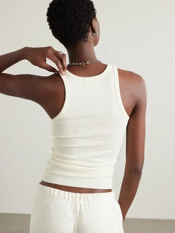Eterne Ribbed Stretch-jersey Tank