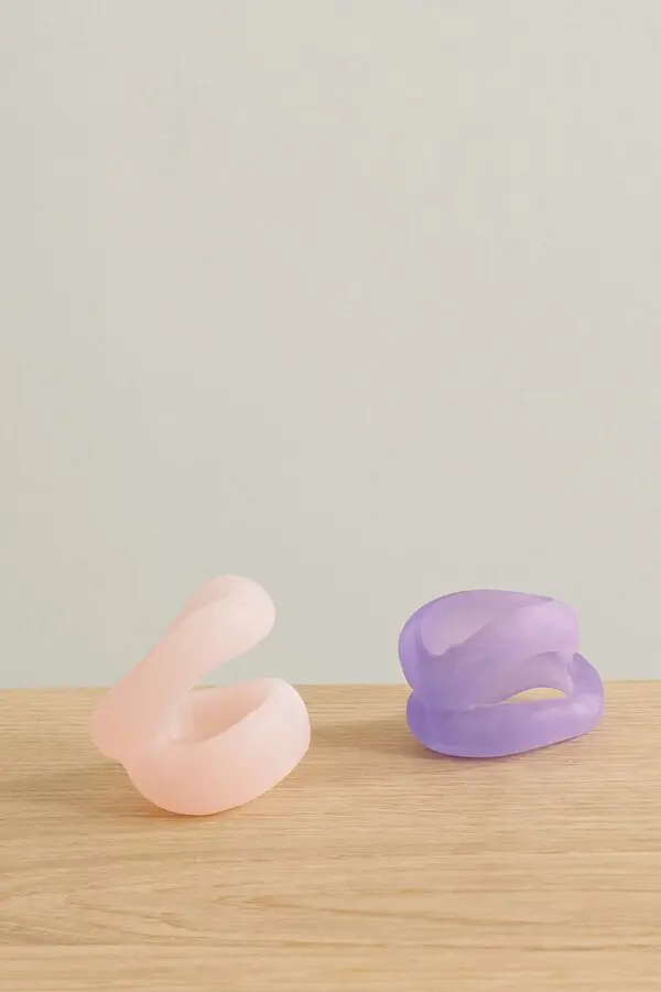 Completedworks Set Of Two Napkin Rings - Purple