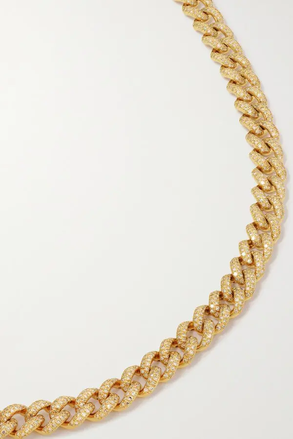 Shay Medium 18-karat Diamond Link Necklace