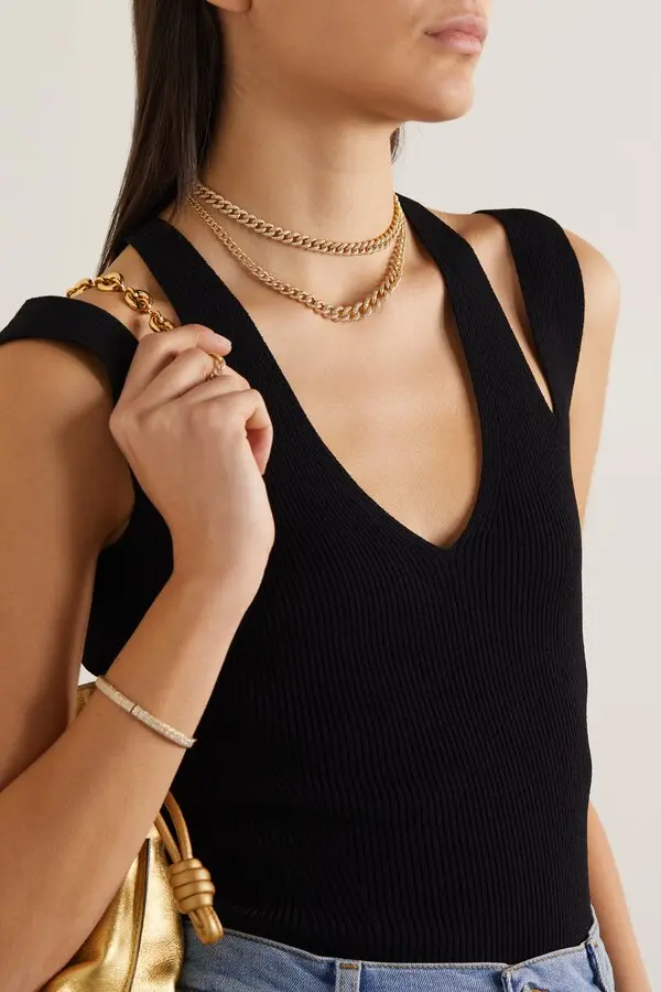 Shay Medium 18-karat Diamond Link Necklace