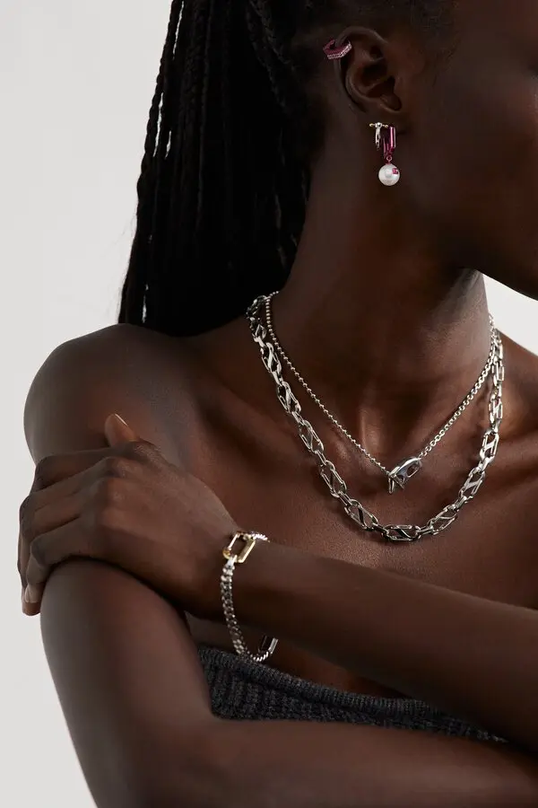 EERA White Gold, Pearl, And Diamond Earring