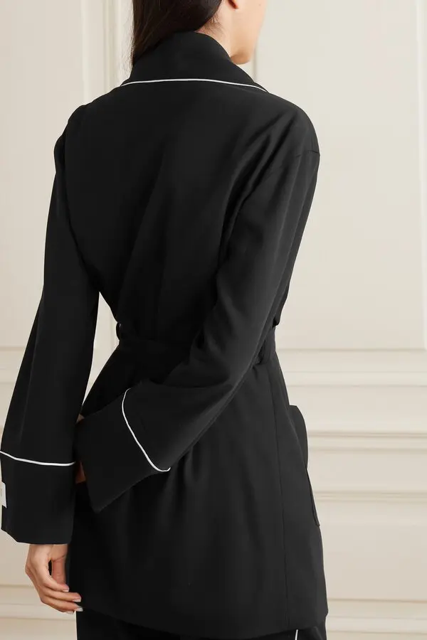 Dolce & Gabbana Belted Stretch-wool Jacket