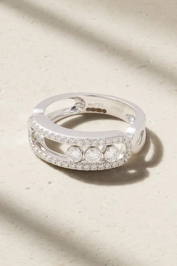 Messika Move Classic 18-karat White Diamond Ring - Gold