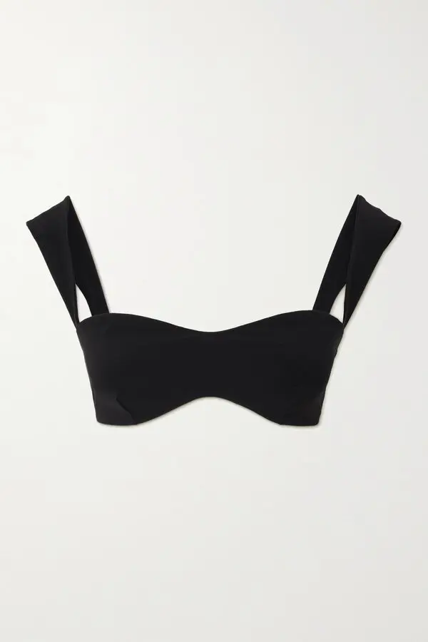 Magda Butrym Bikini Top - Black
