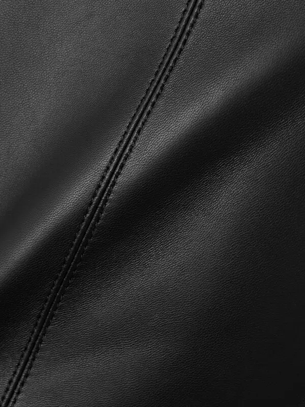 PETAR PETROV Paneled Leather Mini Skirt