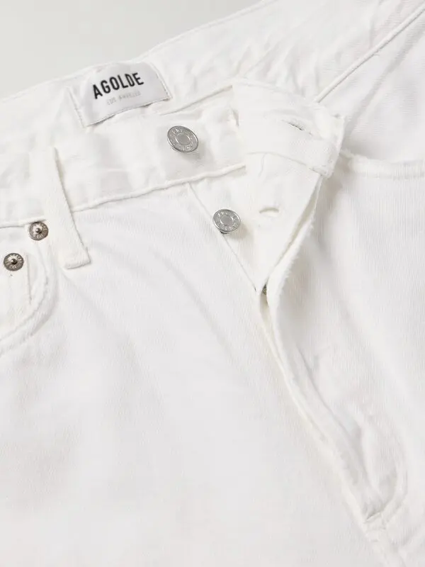 AGOLDE Luna High-rise Barrel-leg Jeans - White