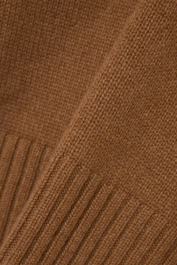 Loro Piana Belted Cashmere Turtleneck Sweater