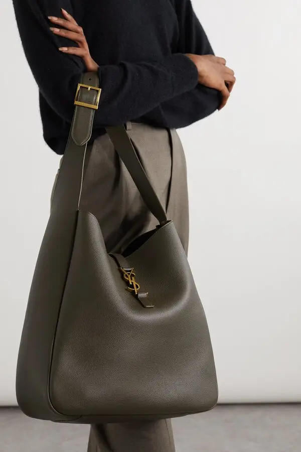 Saint Laurent Le 5 À 7 Supple Large Shoulder Bag - Green
