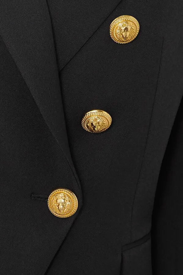 Balmain Double-breasted Wool-twill Blazer