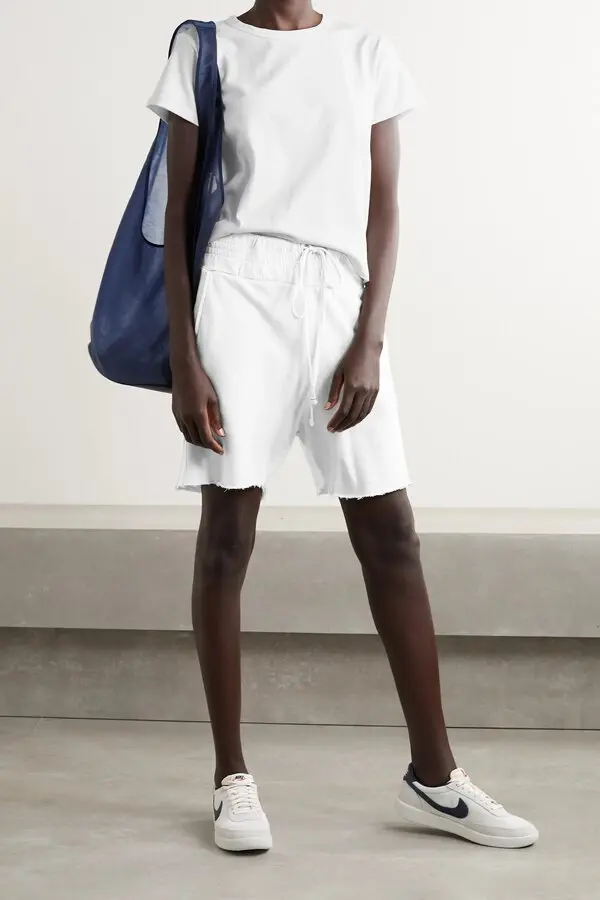 LESET Margo Cotton-jersey T-shirt - White