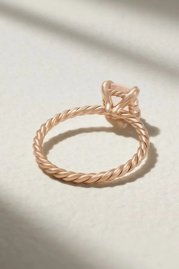 David Yurman Chatelaine Morganite And Diamond Ring