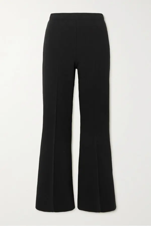 HIGH SPORT Kick Cropped Flared Pants - Black