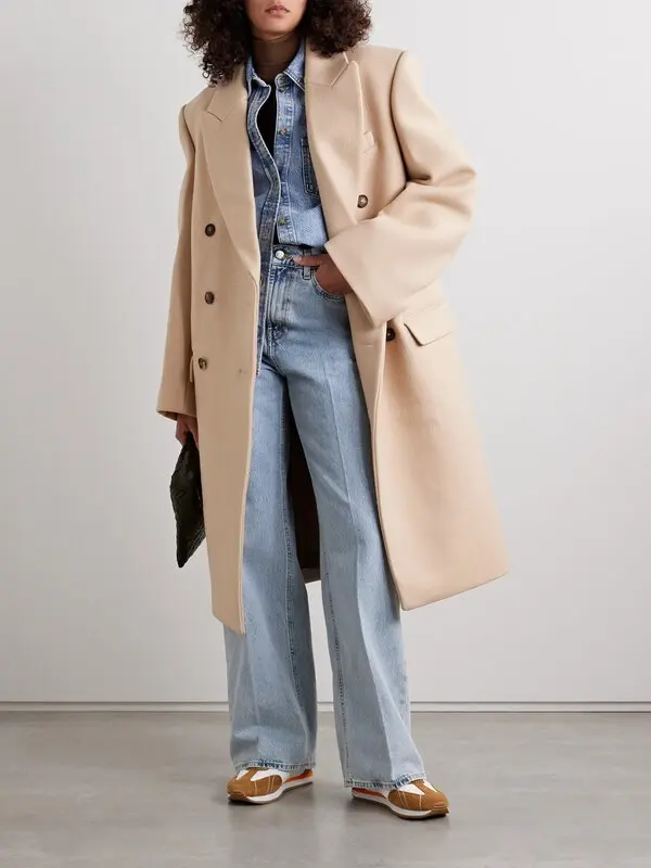 Wardrobe.NYC Hailey Bieber Double-breasted Wool Coat