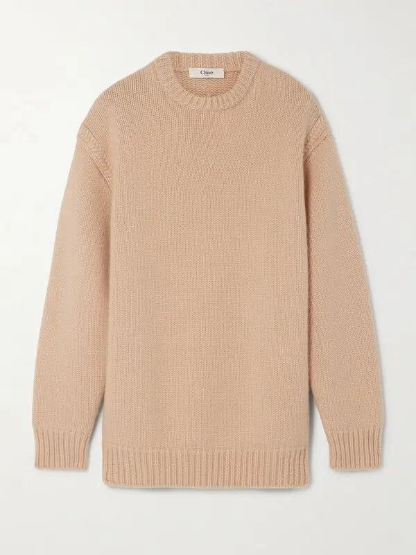 Chloé Cotton And Cashmere-blend Sweater