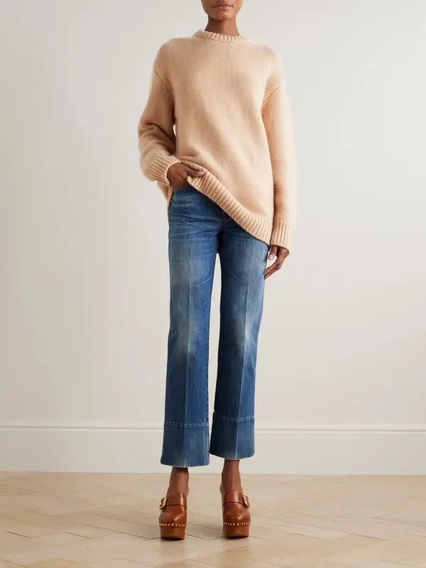 Chloé Cotton And Cashmere-blend Sweater