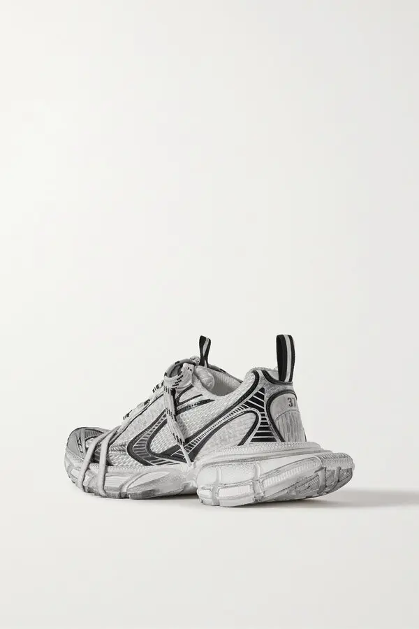 Balenciaga 3xl Mesh And Rubber Sneakers - White