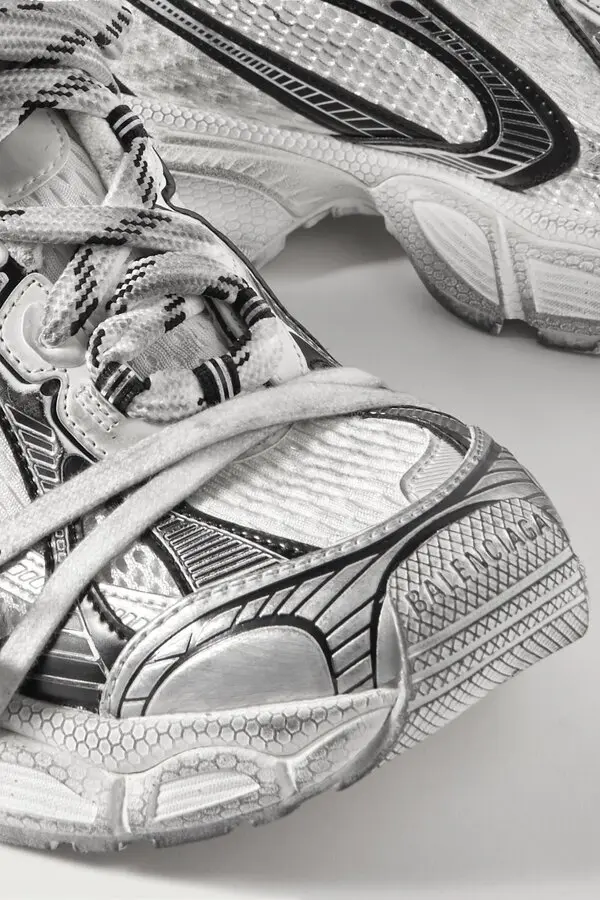 Balenciaga 3xl Mesh And Rubber Sneakers - White