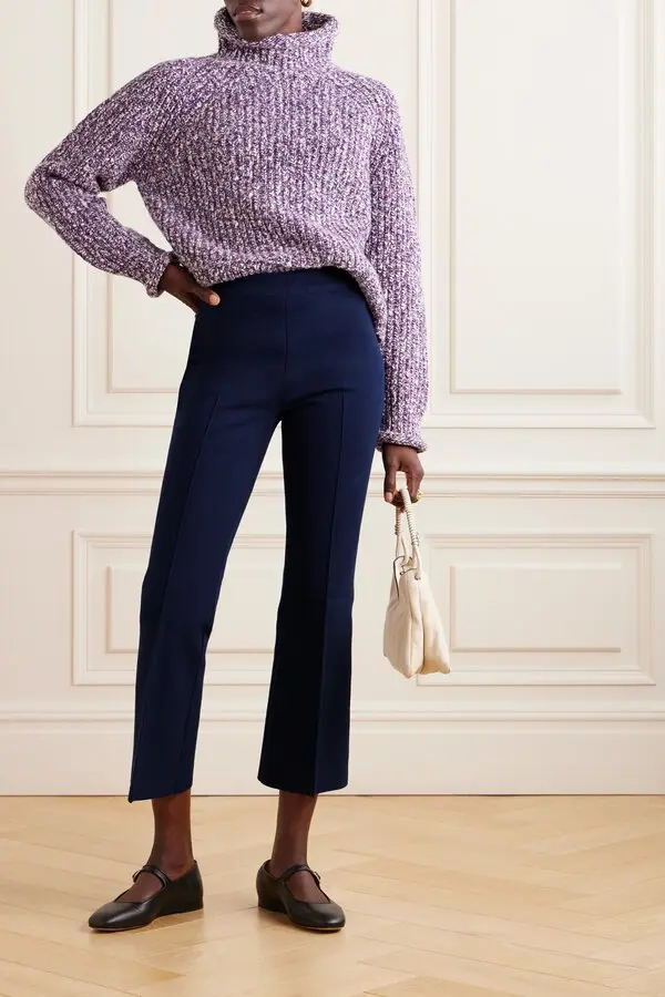 HIGH SPORT Kick Cropped Flared Pants