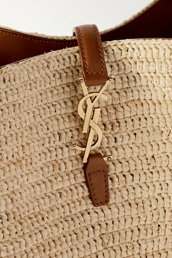 Saint Laurent Le 37 Raffia Bucket Bag