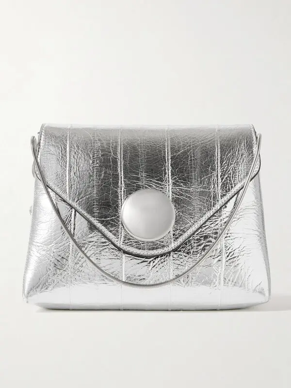 Khaite Bobbi Metallic Eel Shoulder Bag