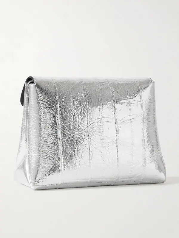 Khaite Bobbi Metallic Eel Shoulder Bag