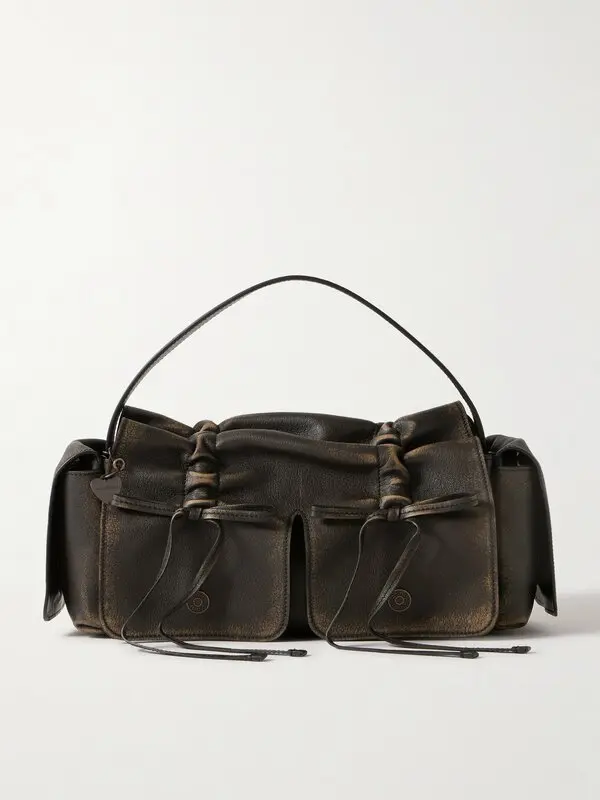 Acne Studios Multipocket Leather Shoulder Bag - Brown