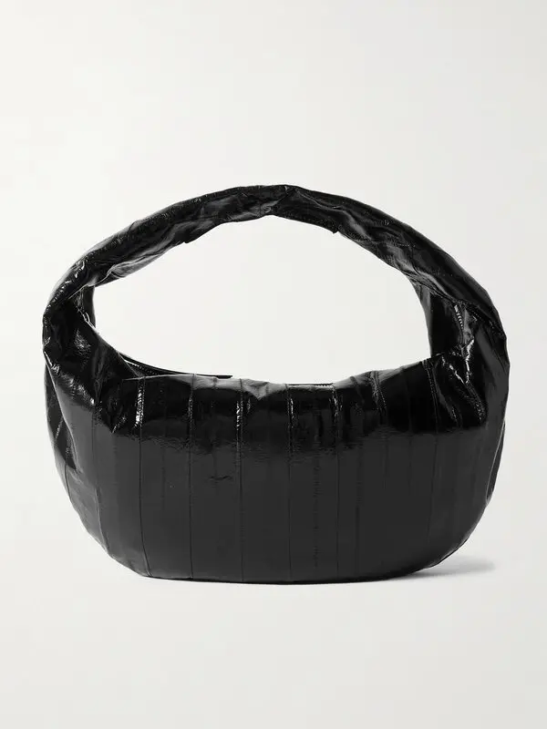 Khaite Olivia Medium Textured-leather Tote - Black