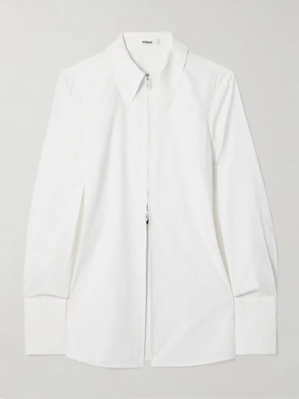 INTERIOR The Freddy Cotton-poplin Shirt