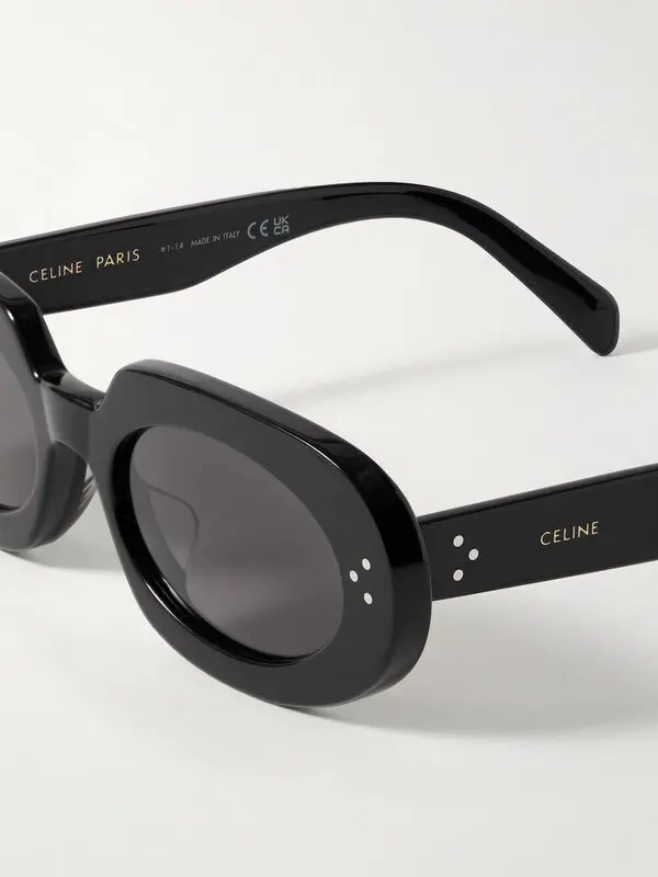 Celine Bold Oval-frame Sunglasses