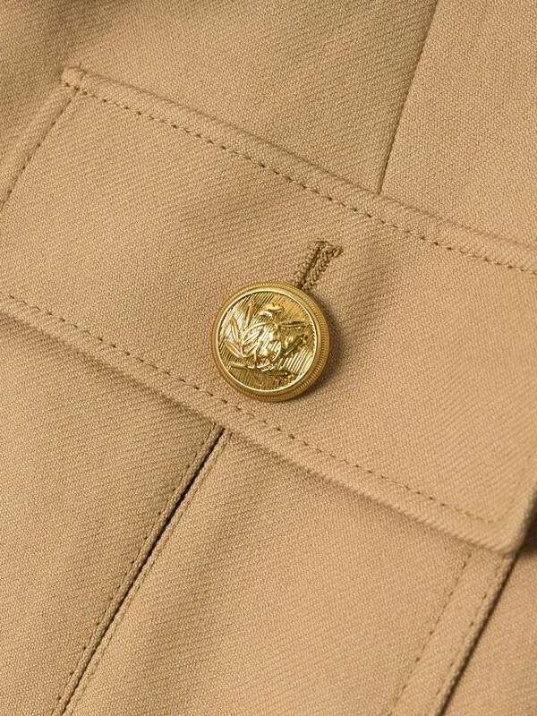 Chloé Cropped Cotton-drill Jacket