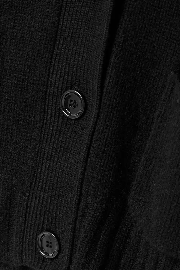 ALLUDE Wool And Cashmere-blend Cardigan - Black