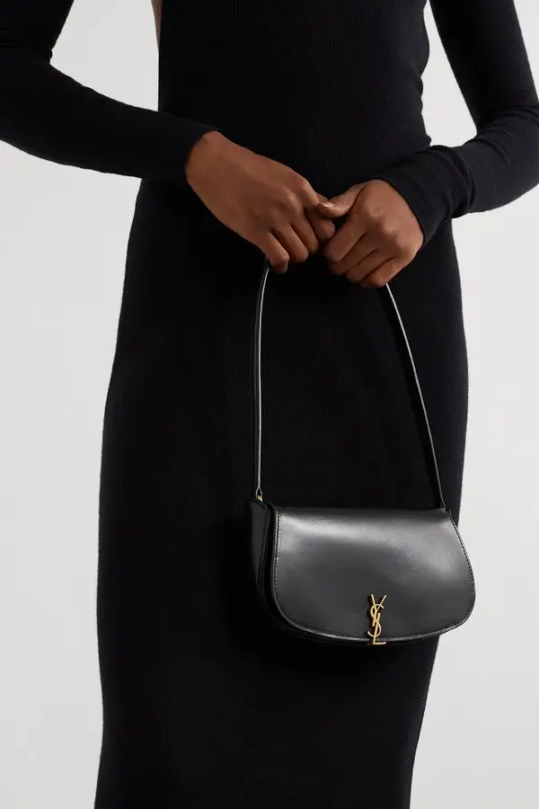 Saint Laurent Voltaire Mini Leather Shoulder Bag - Black