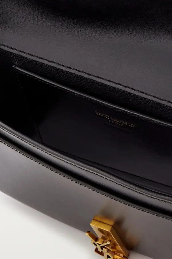 Saint Laurent Voltaire Mini Leather Shoulder Bag - Black