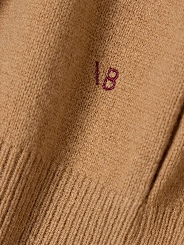 Victoria Beckham Wool Turtleneck Sweater - Brown