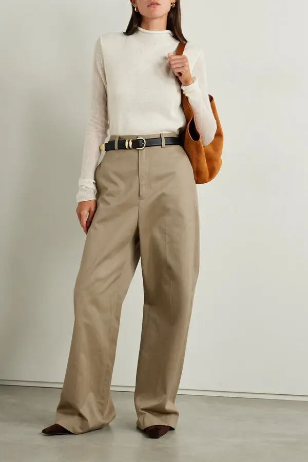 NILI LOTAN Johan Cotton-twill Pants