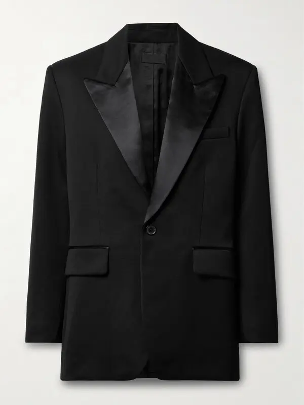 NILI LOTAN Leandre Wool-twill Blazer