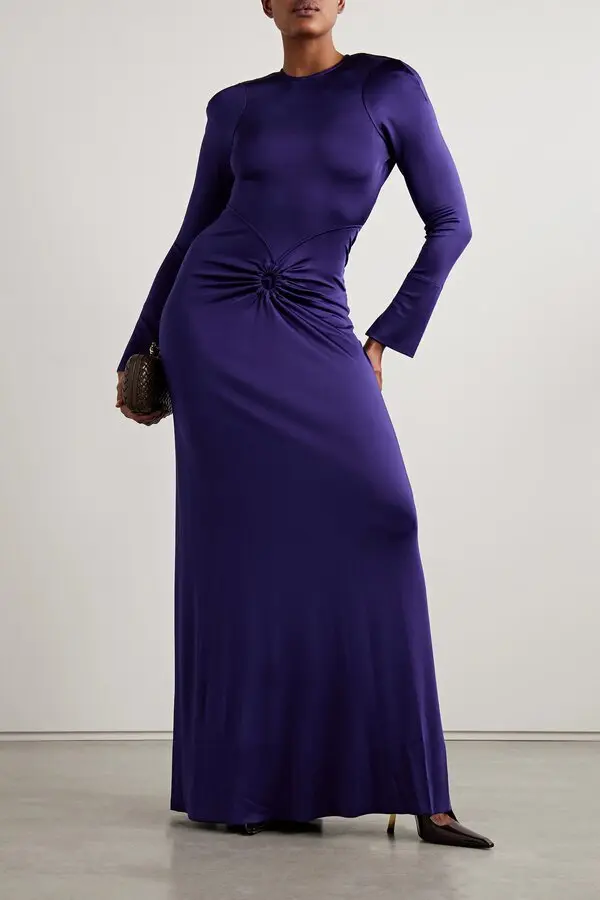 Victoria Beckham Open-back Gathered Gown