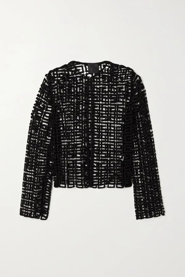 Givenchy Wool-blend Guipure Lace Jacket