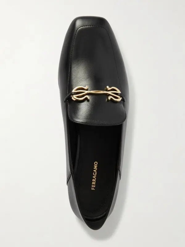 FERRAGAMO Louis Leather Loafers