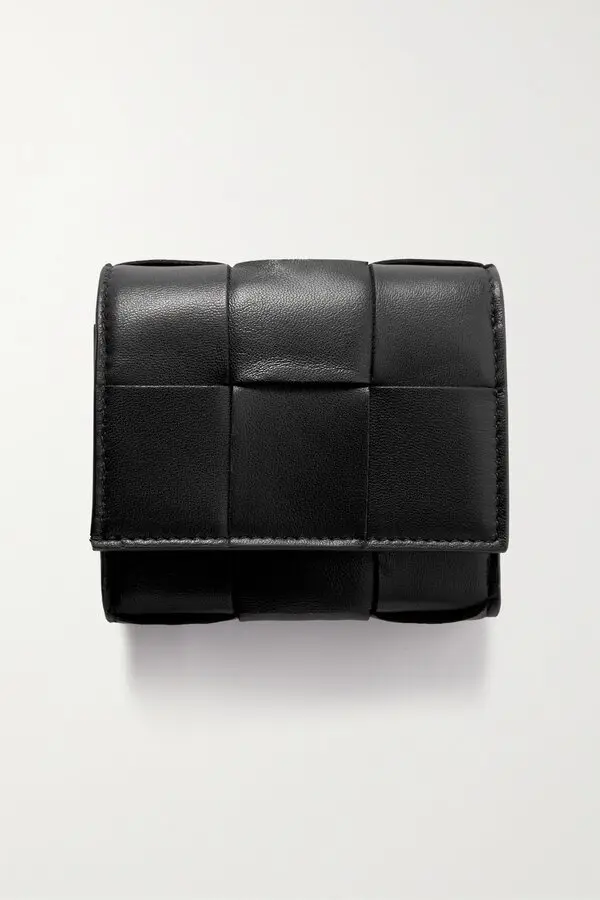 Bottega Veneta Intrecciato Leather Wallet - Black