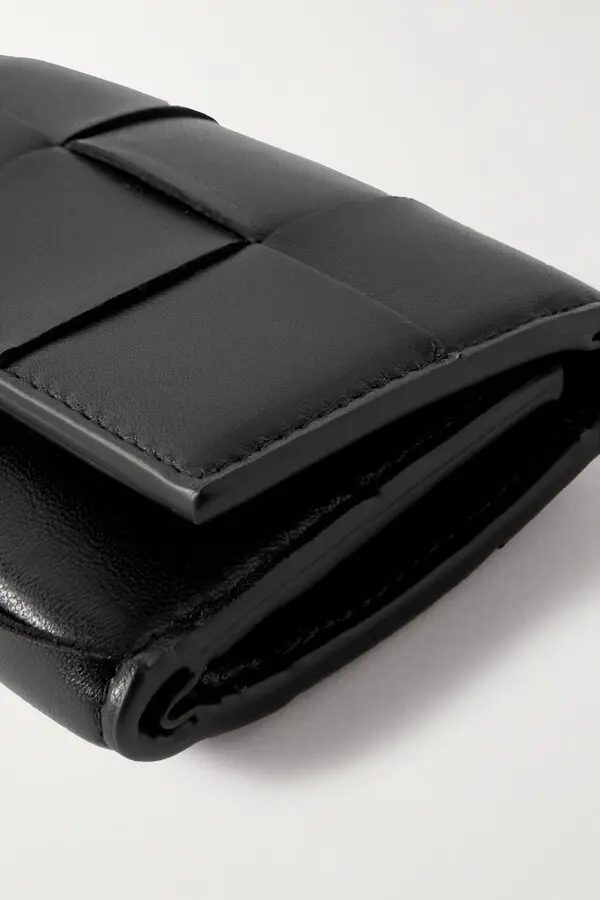 Bottega Veneta Intrecciato Leather Wallet - Black