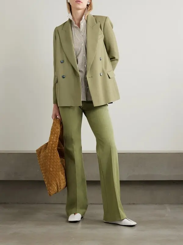 JOSEPH Jaden Double-breasted Cady Blazer