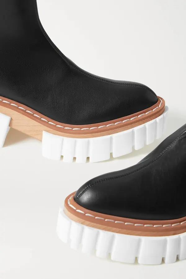 Stella McCartney Emilie Vegetarian Leather Over-the-knee Platform Boots