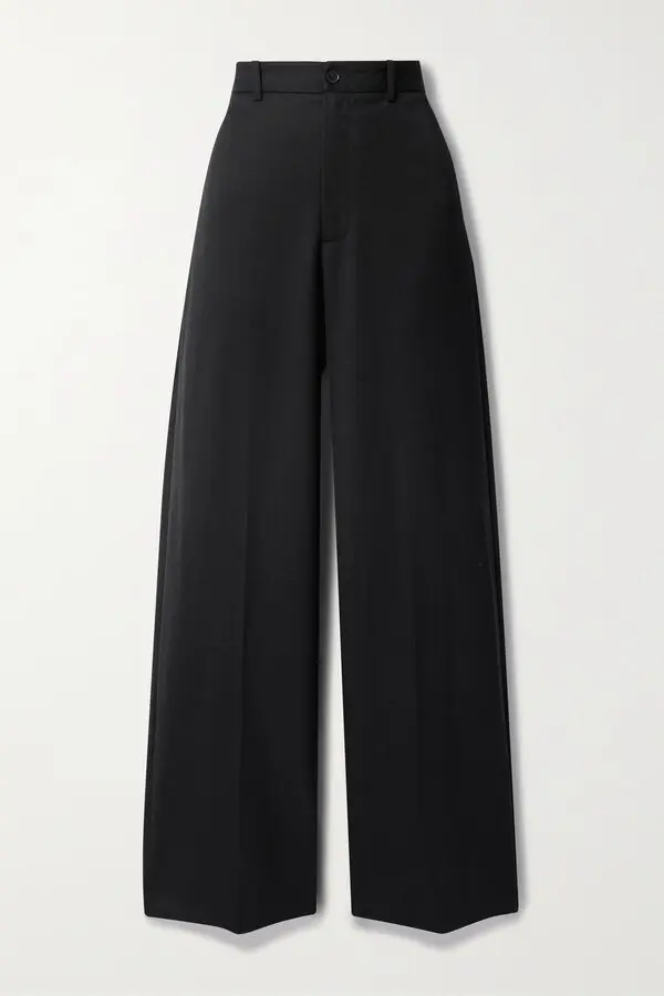 NILI LOTAN Johan Wool-twill Wide-leg Trousers