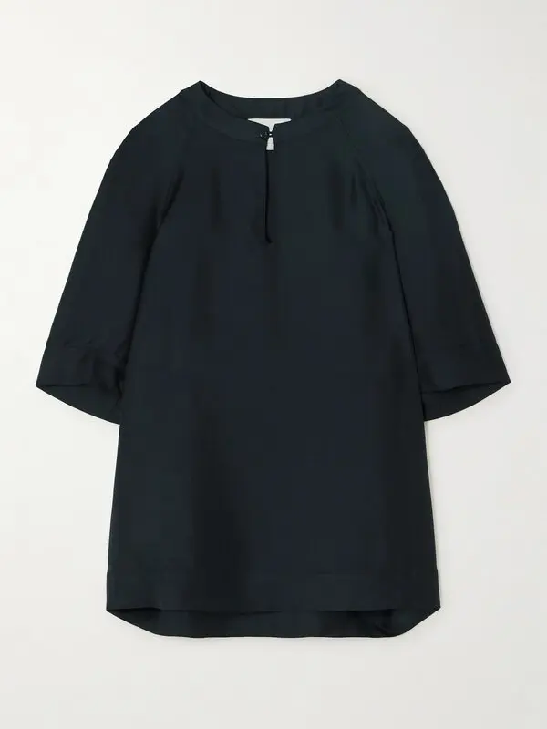 Loulou De Saison Zeus Silk-twill Blouse