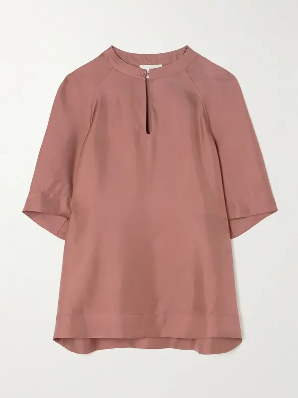 Loulou De Saison Zeus Silk-twill Blouse